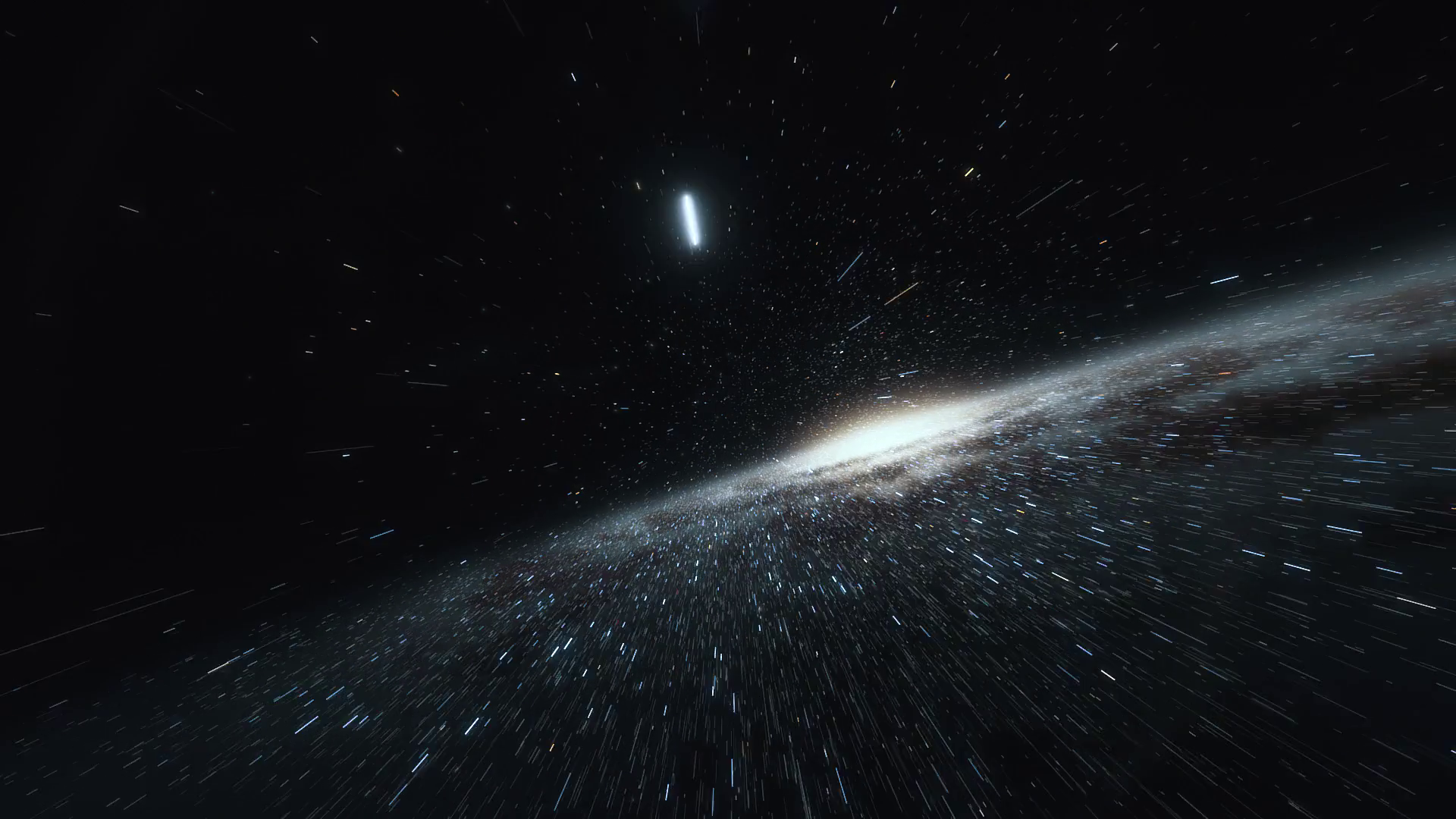 Camera On Spaceship Flies At Speed Of Light Stock Footage SBV-337867530 ...