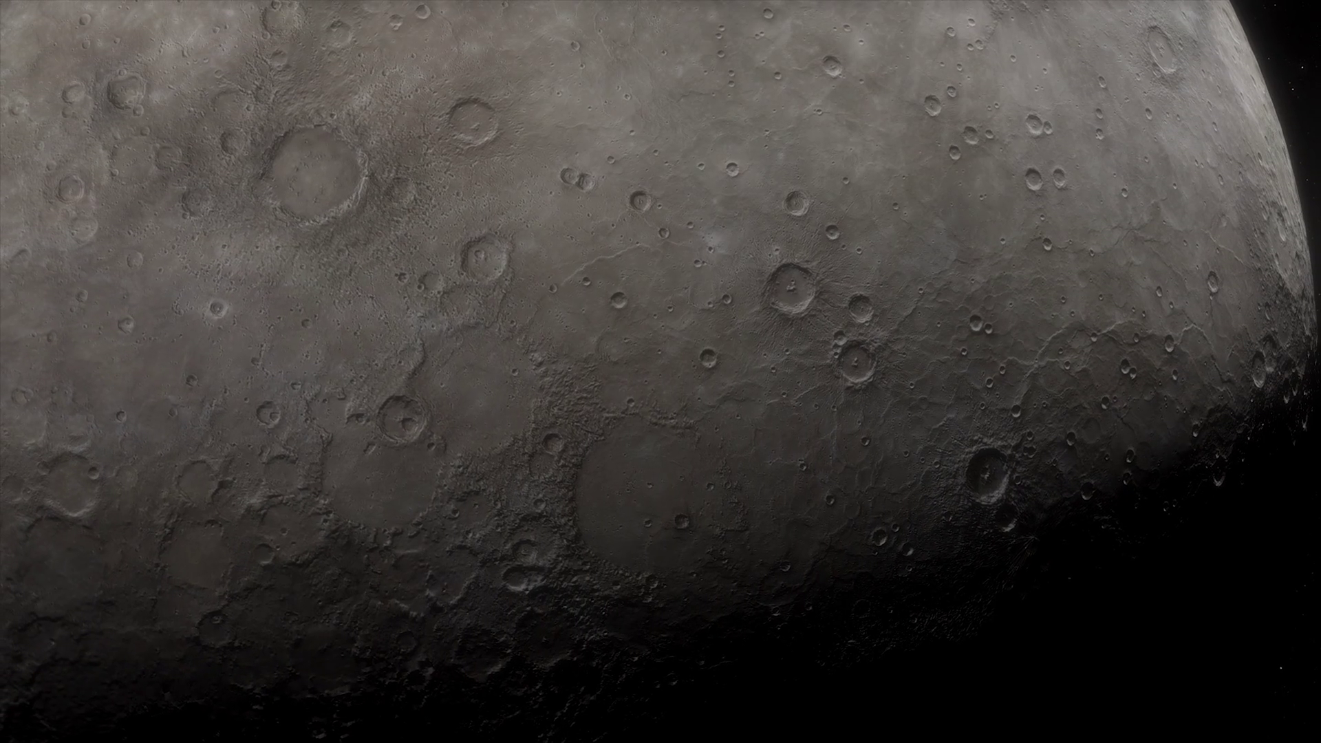 Detailed View Of Planet Mercury From Space Stock Motion Graphics SBV ...
