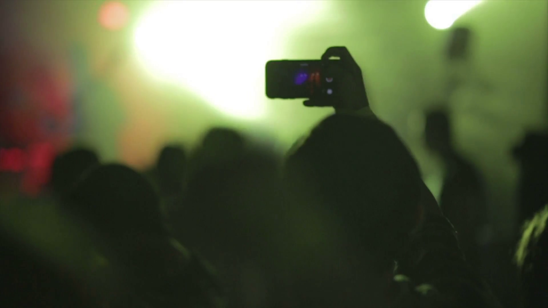 Footage Of Crowd Partying At Rock Concert Dj Stock Footage SBV ...