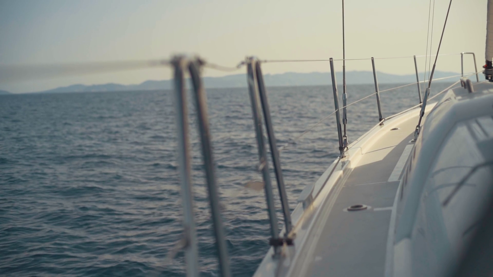 Stunning View From Luxury Sail Yacht Yacht Stock Footage SBV-337898445 ...