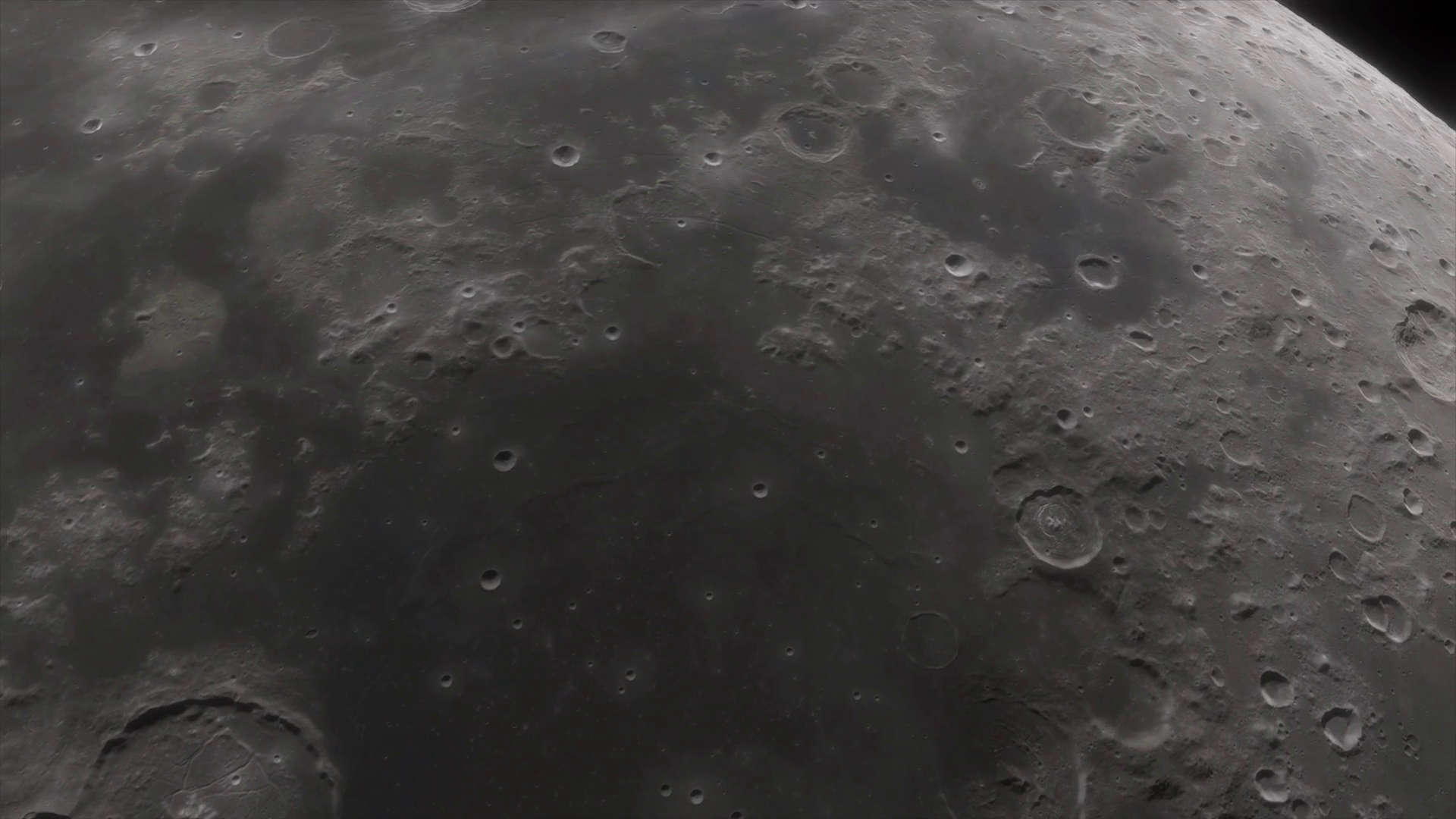 Moon In Deep Space Spacecraft Flies Near Stock Motion Graphics SBV ...