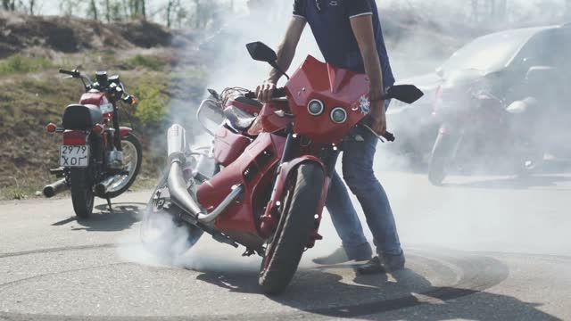 Bike Smoke Stock Footage: Royalty-Free Video Clips - Storyblocks