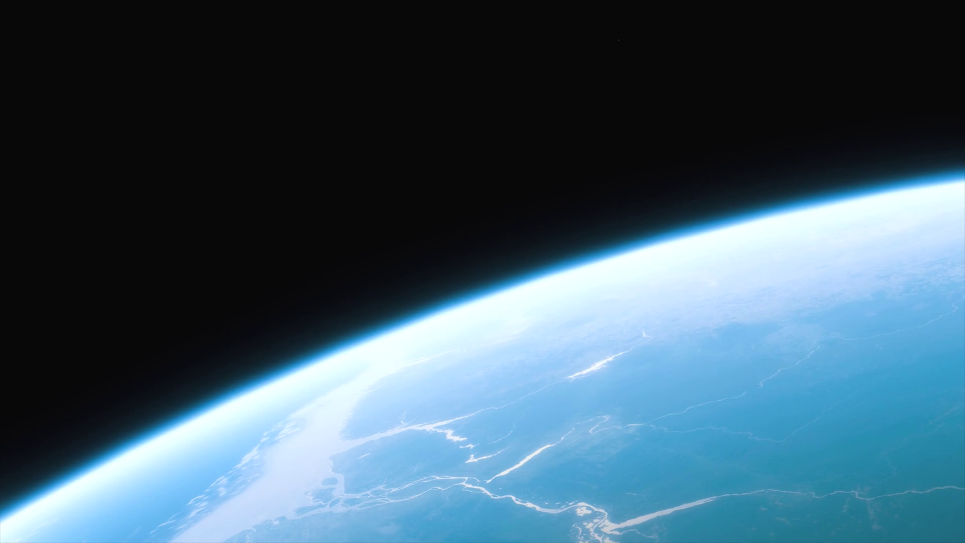 Spaceship Flies Over Planet Earth Cinematic Stock Footage SBV-337874958 ...