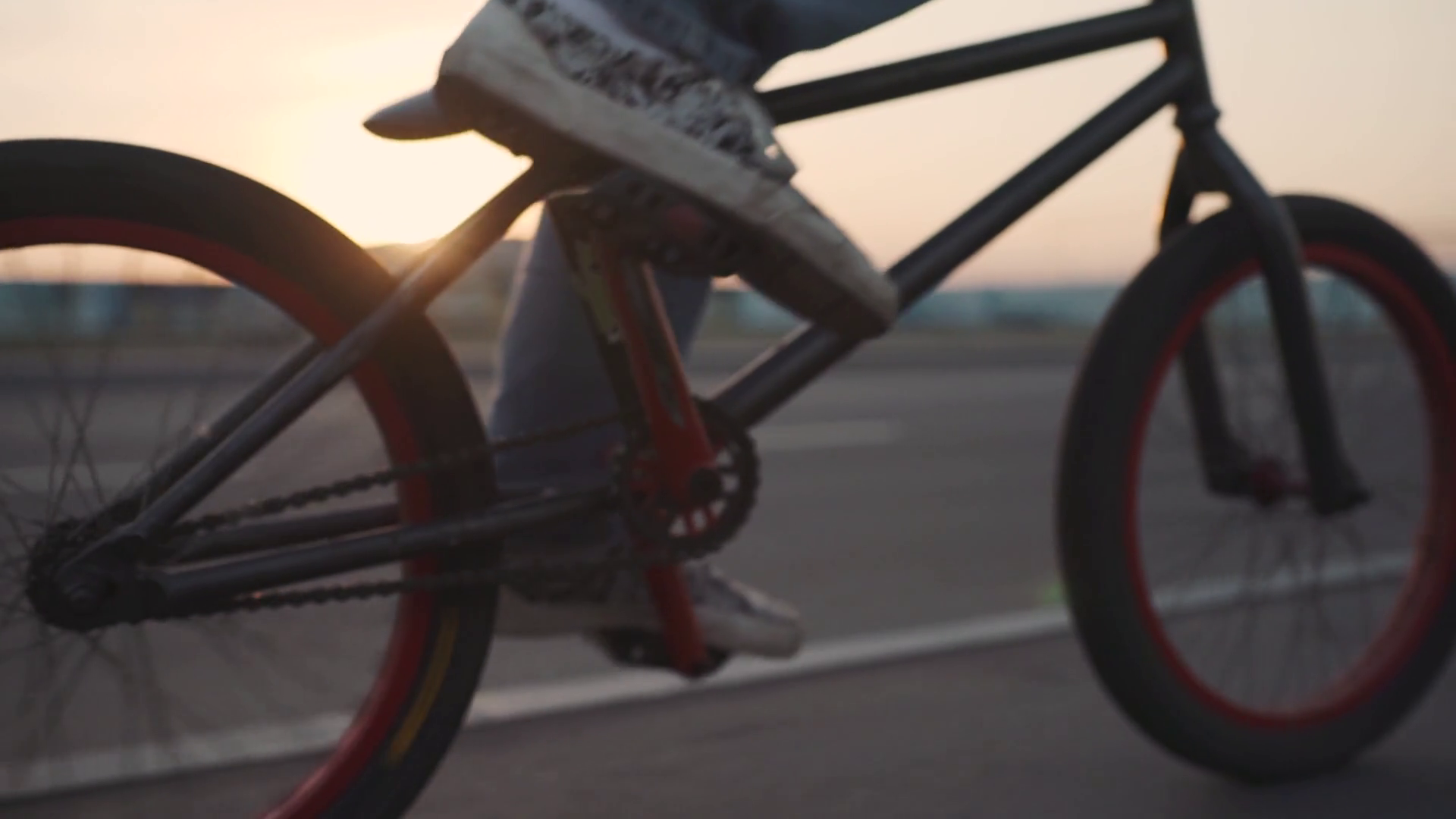 The Bicyclist Rides On Bmx Outdoors At Stock Footage SBV-326483144 ...
