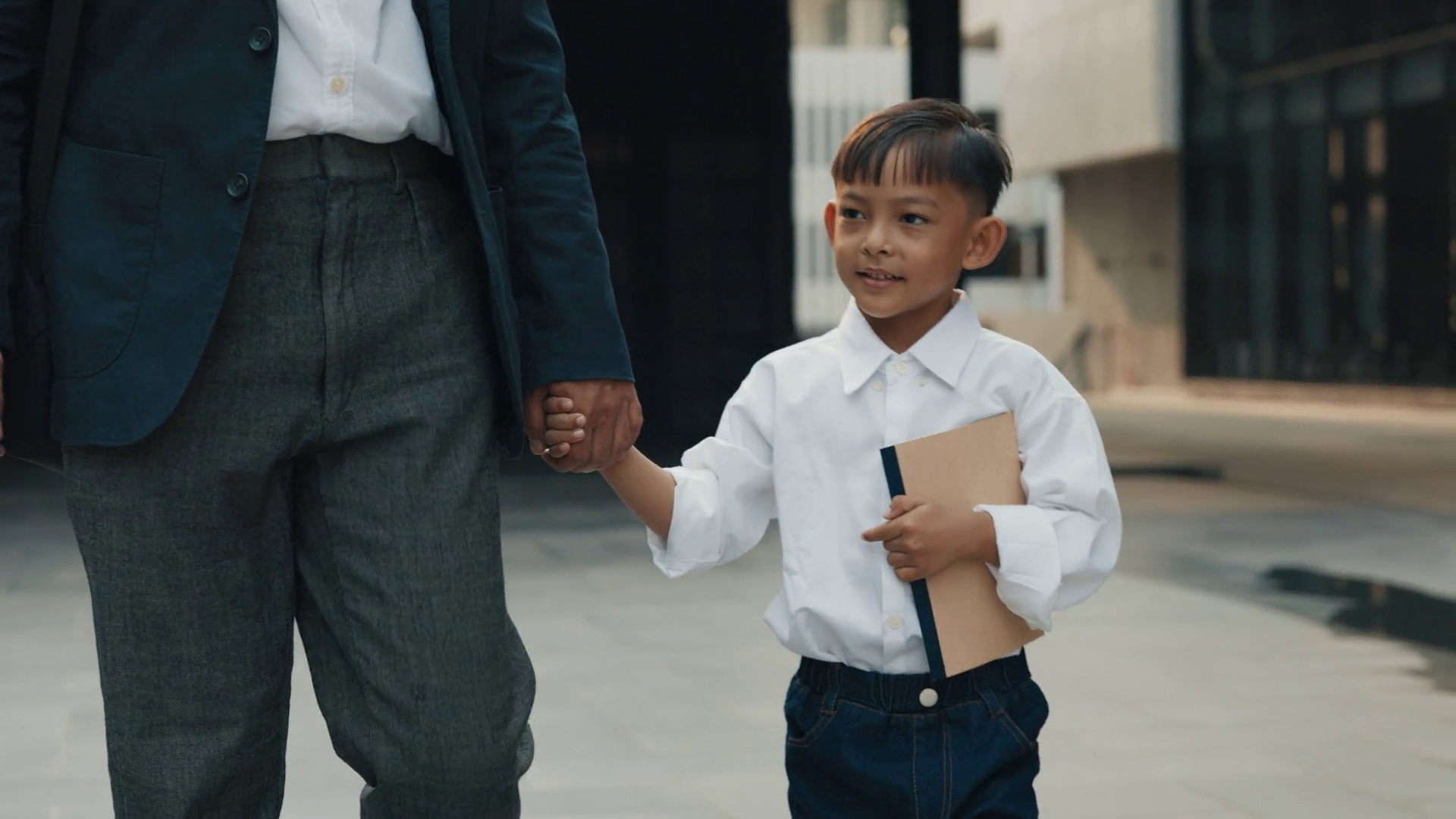 Asian Schoolboy Dressed In School Uniform Stock Footage SBV-351924955 ...