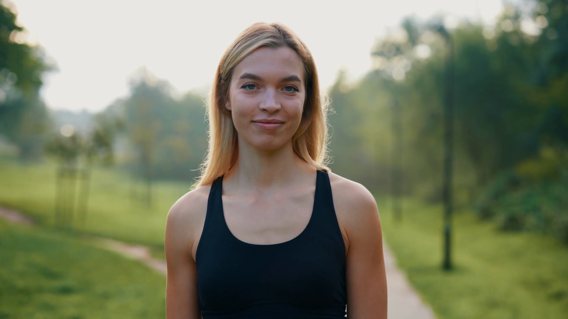 Portrait Of Female Runner Standing Looking Stock Footage SBV-347716289 ...