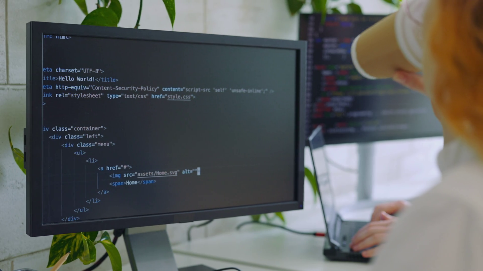 Over Shoulder View Of Female Caucasian Stock Footage SBV-348742985 ...