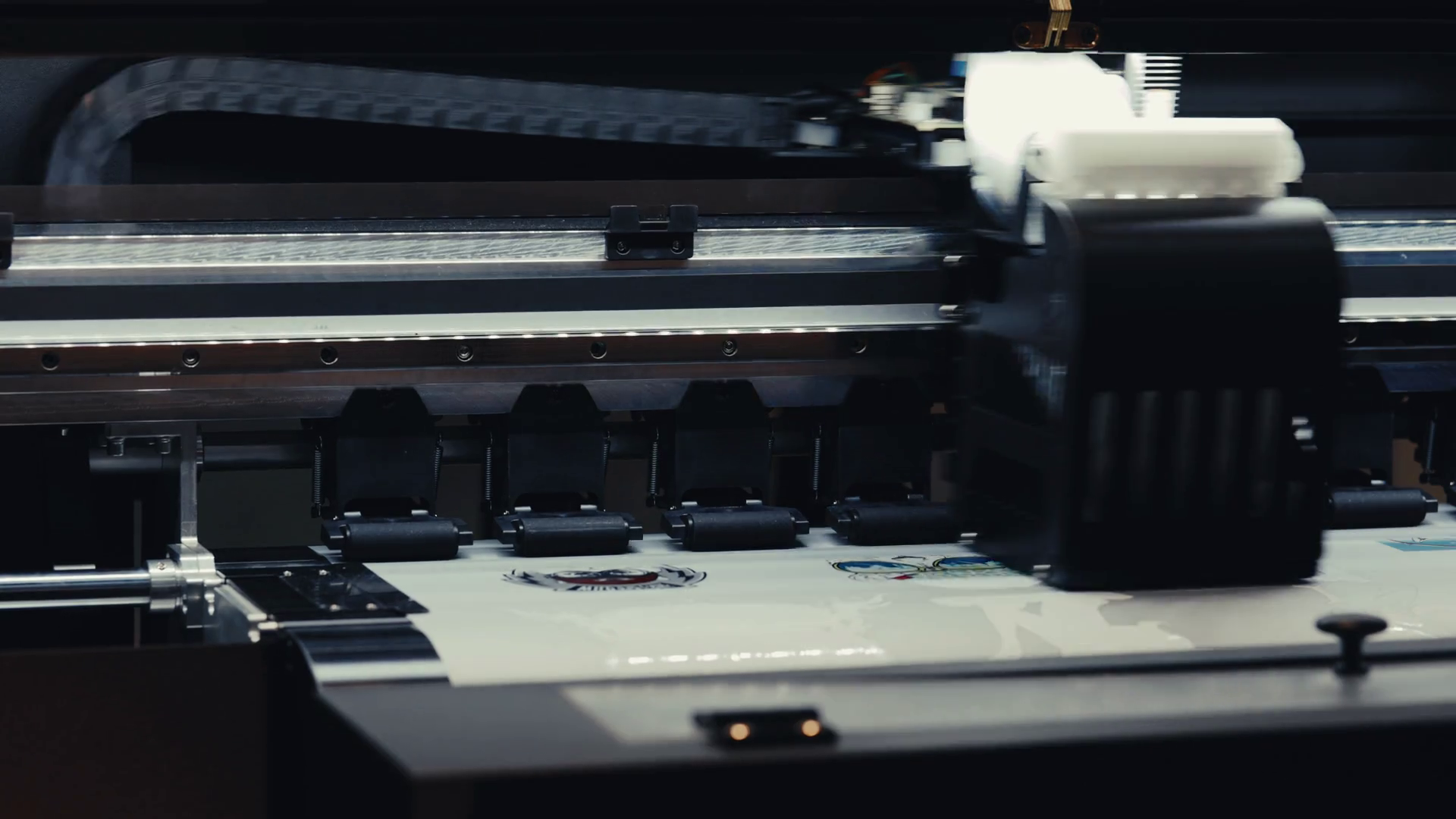 Printing Logos Sewing Factory Logo Printer Stock Footage SBV-348575495 ...