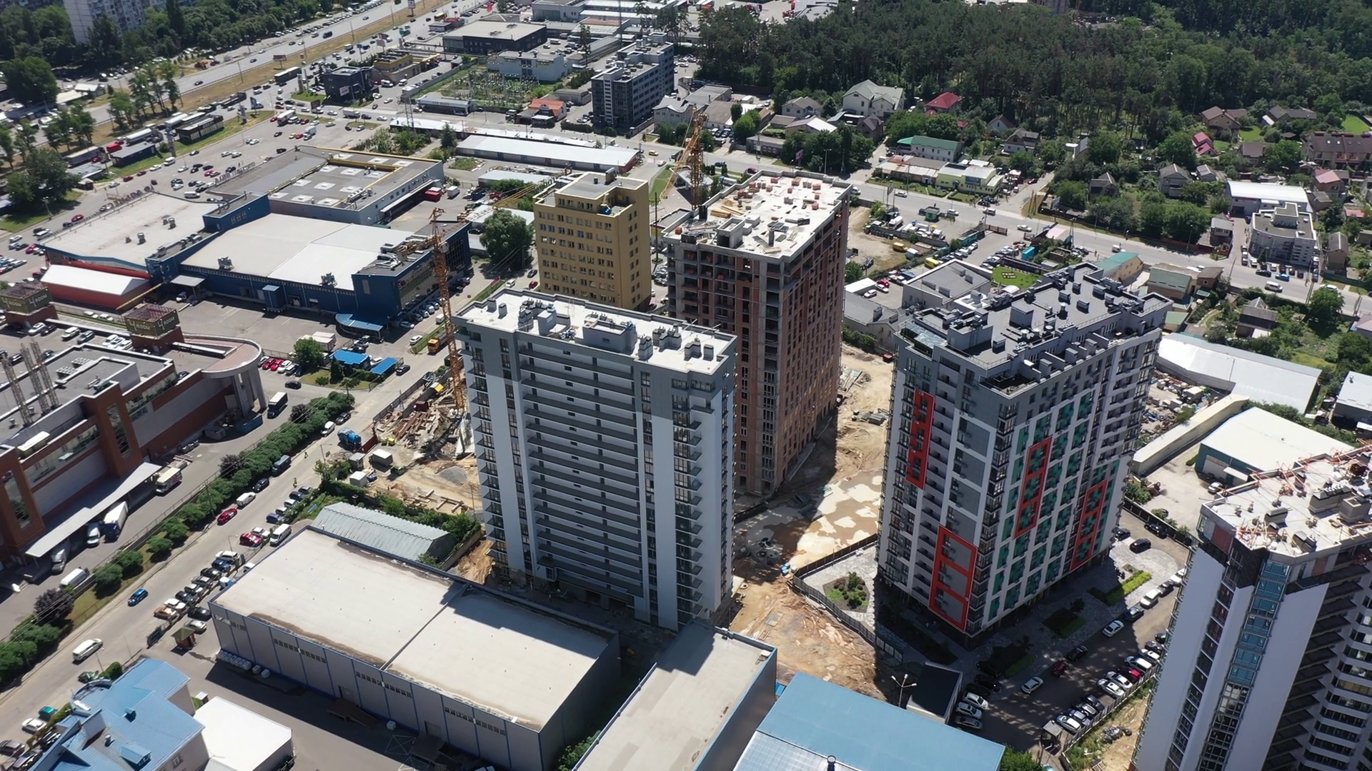 Aerial View Of New Building Developments In Stock Footage SBV-351683369 ...