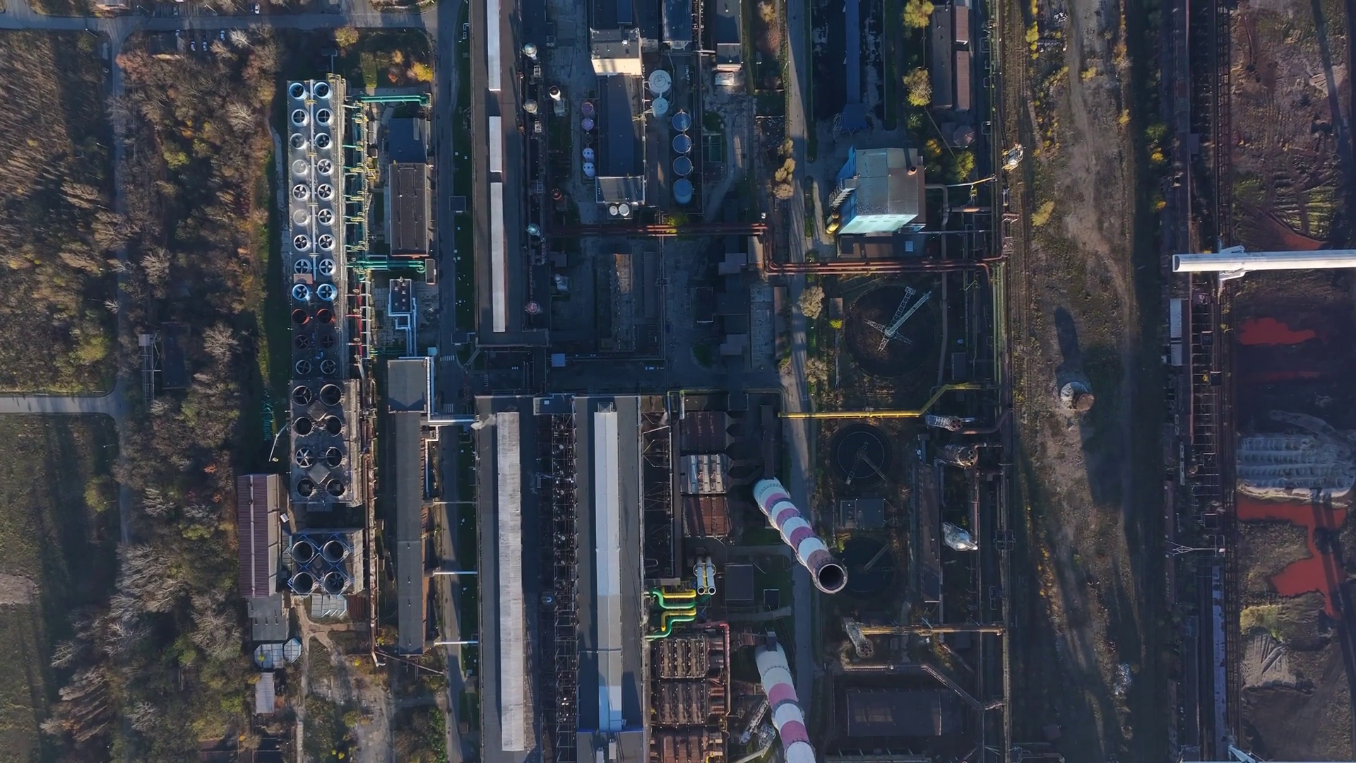 Overview Of Large Iron Steel Manufacturing Stock Footage SBV-351858647 ...