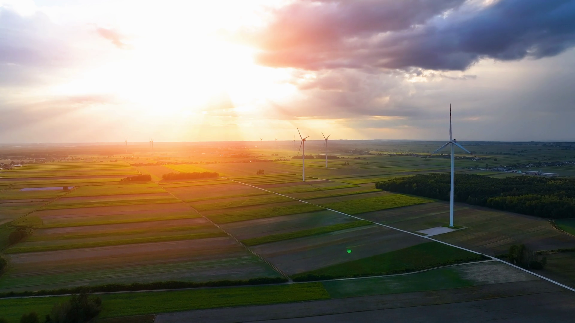 Wind Turbines Harnessing Wind Power Stock Footage SBV-351905362 ...
