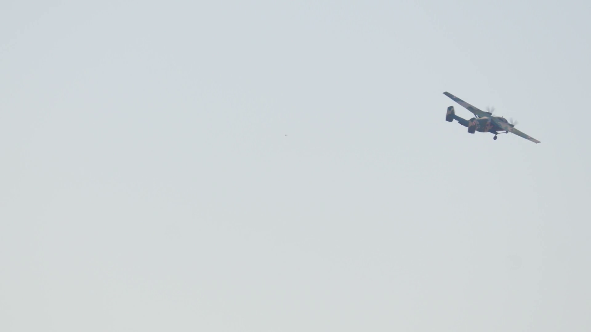 Military Aircraft Takes Off From Airfield Stock Footage SBV-351881510 ...
