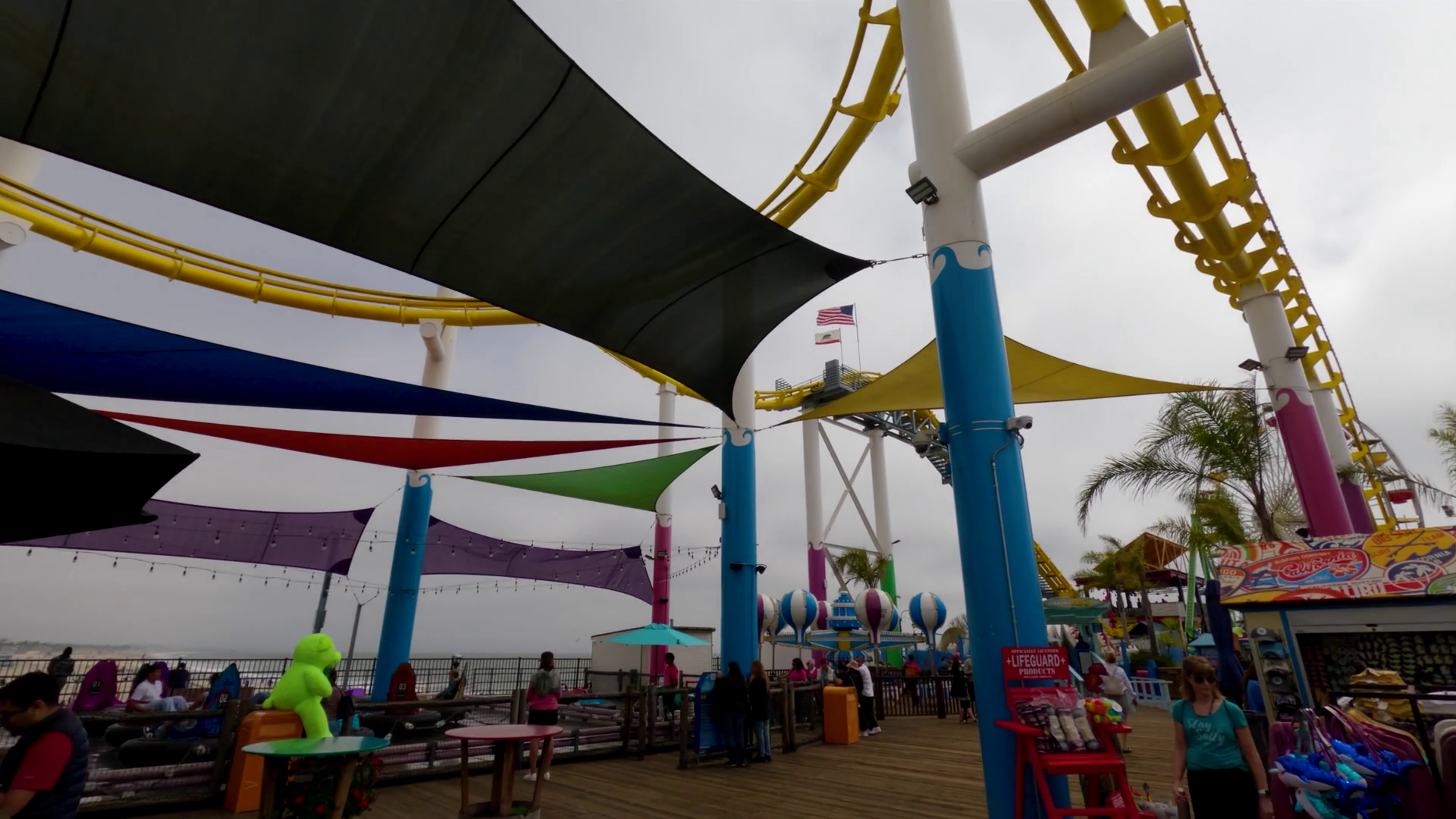 Pacific Park's Iconic Roller Coaster Ride At Stock Footage SBV ...