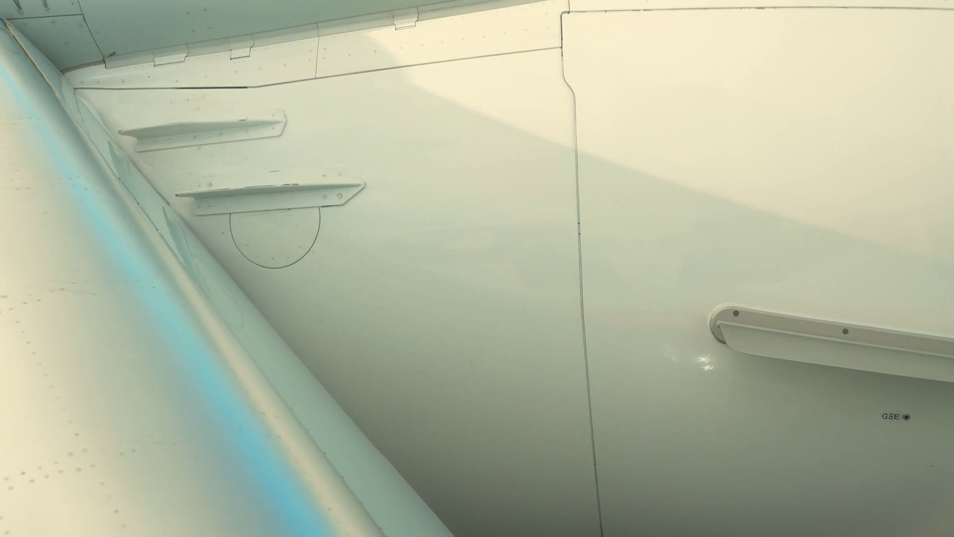 Aircraft Cargo Door Opening During Flight Stock Footage SBV-352043966 ...