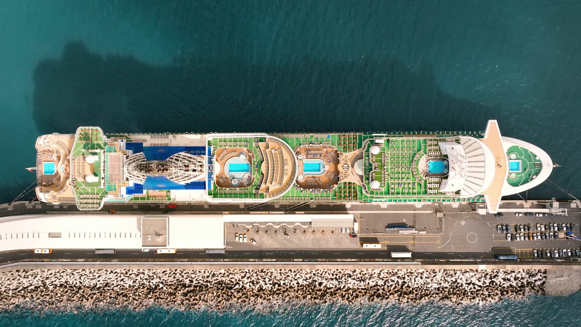 Cruise Ship Overview Showcasing Stunning Stock Footage SBV-351950290 ...