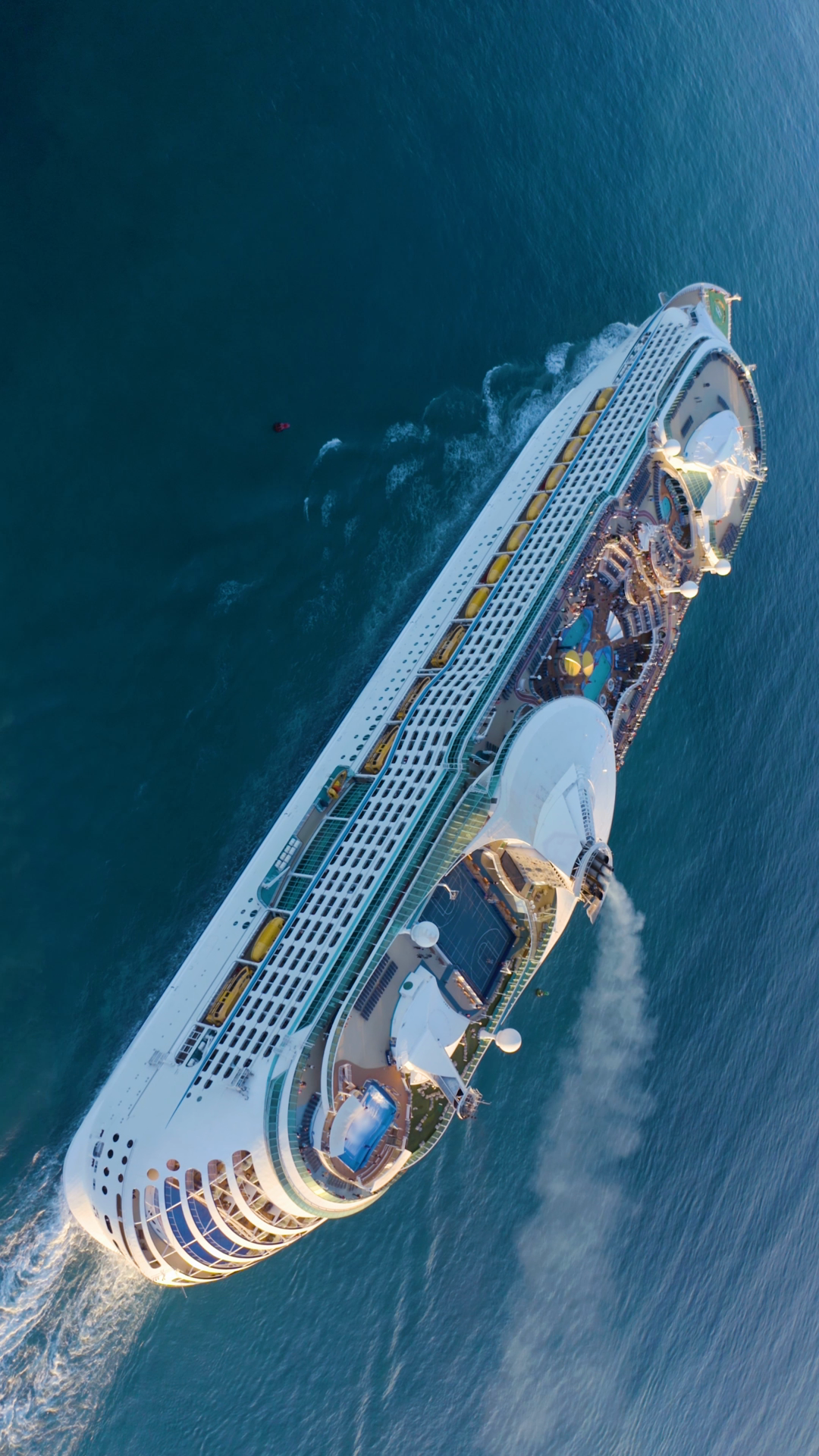 Discover Stunning Aerial View Of Cruise Ship Stock Footage SBV ...