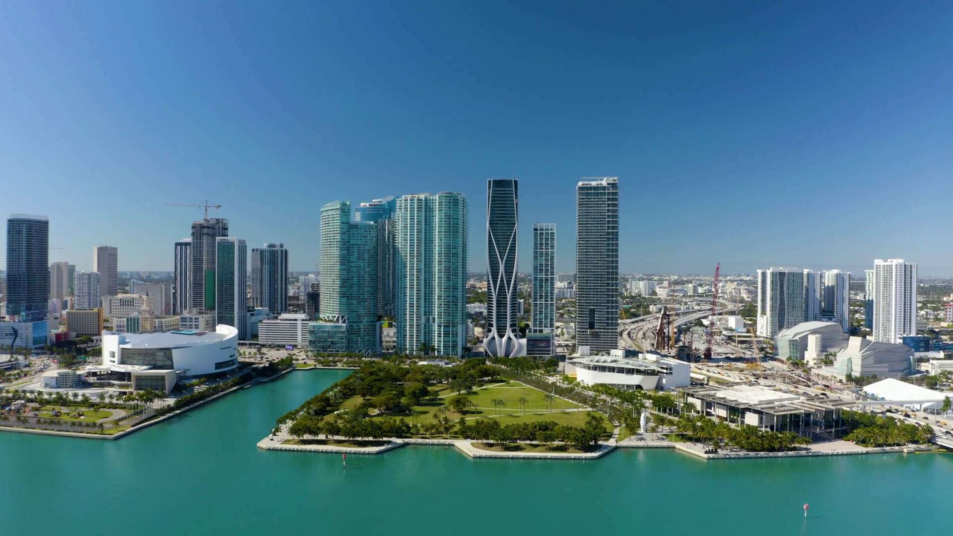 Explore Downtown Miami In Stunning Aerial Stock Footage SBV-351659849 ...