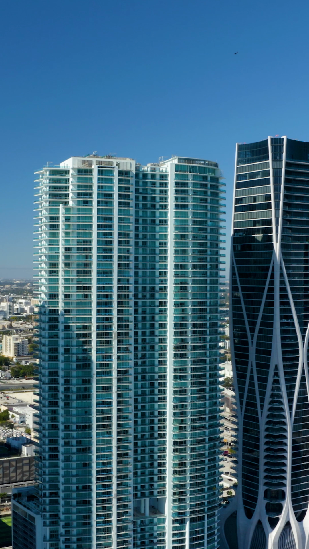 Explore Vibrant Miamis Skyline From Above Stock Footage SBV-353101013 ...