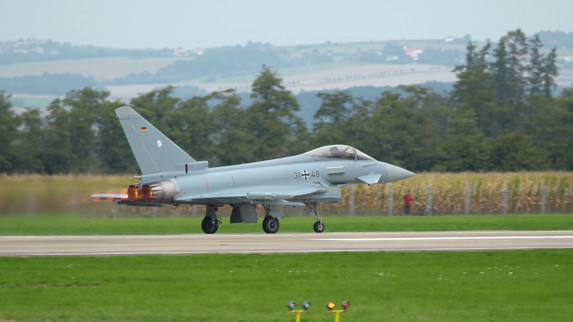Eurofighter Typhoons Take Off During Stock Footage SBV-352879490 ...