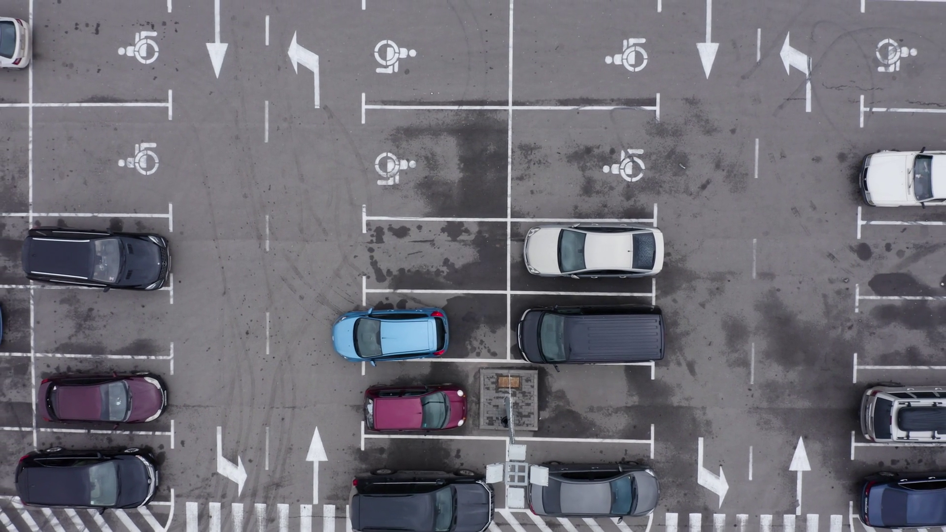 Unique Parking Patterns Observed In Busy Stock Footage SBV-351681241 ...