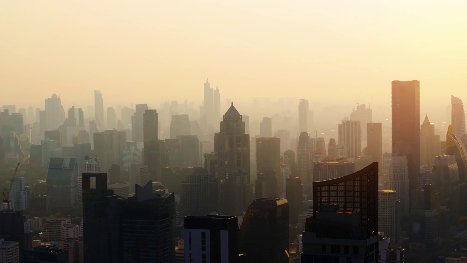 City In Heavy Haze Air Pollution Building Stock Footage SBV-351924937 ...