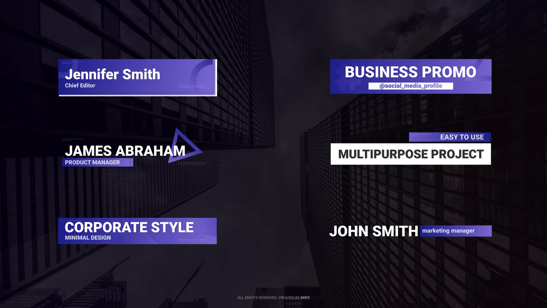 Lower Thirds: Business (mogrt) Template SBV-347345860 - Storyblocks