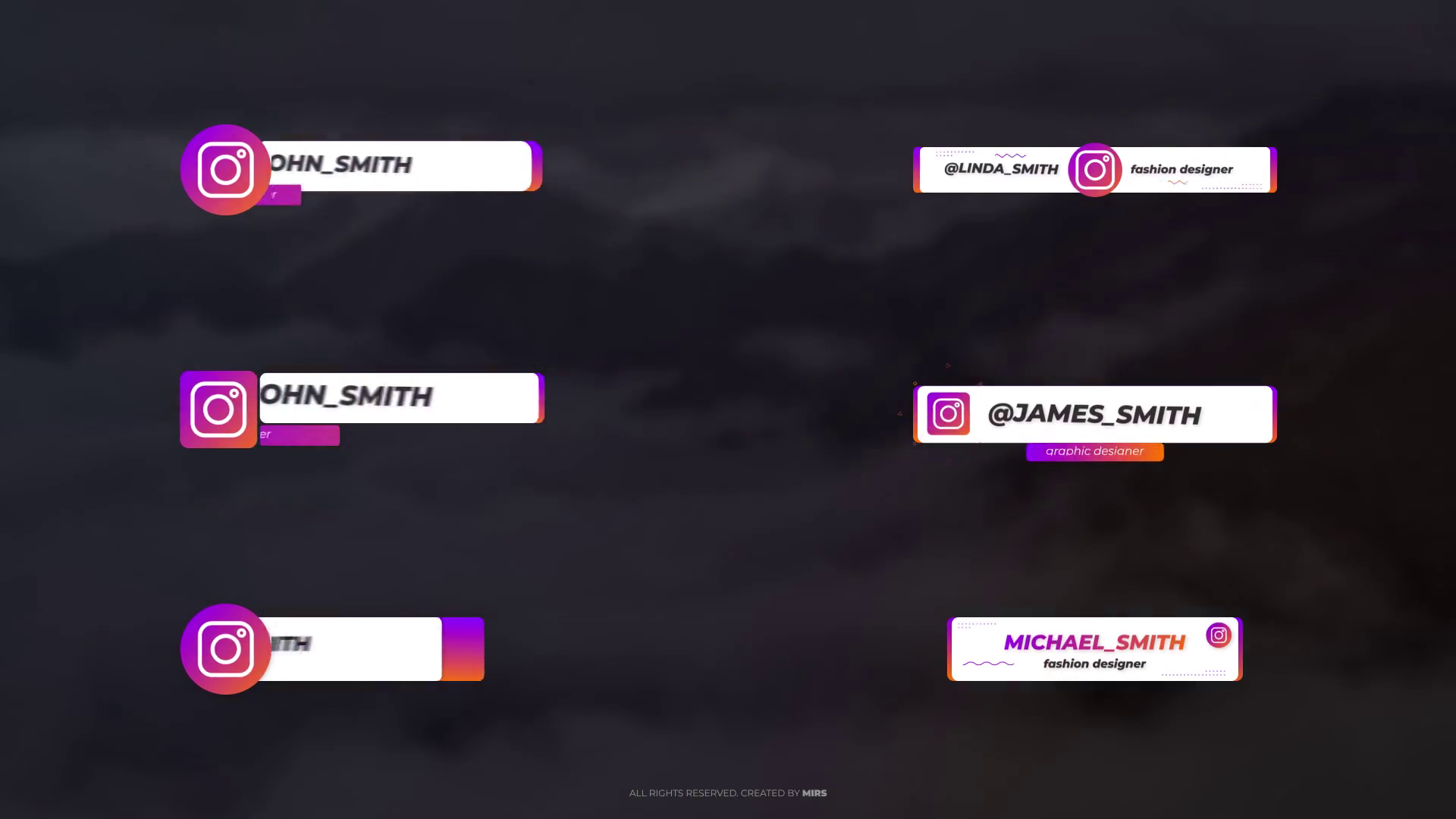 Lower Thirds: Insta (premiere Pro) Template SBV-346805015 - Storyblocks