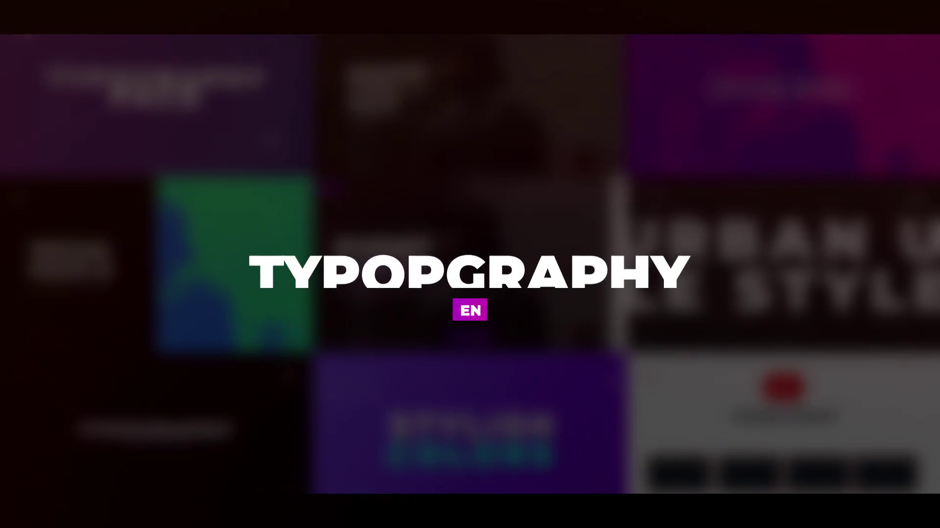 Typo Scenes (after Effects) Template SBV-346514722 - Storyblocks