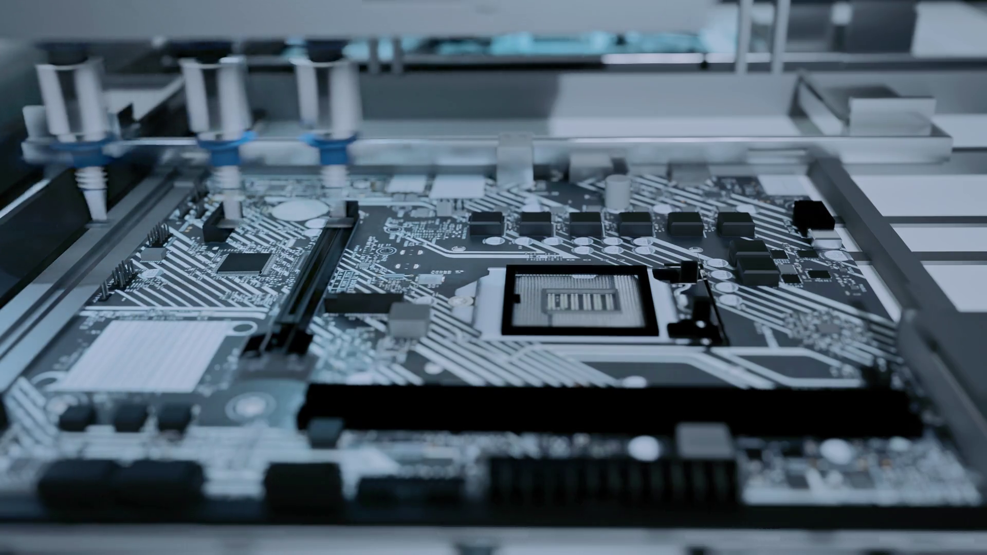 Automated Circuit Board Machine Produces Stock Footage SBV-347810346 ...