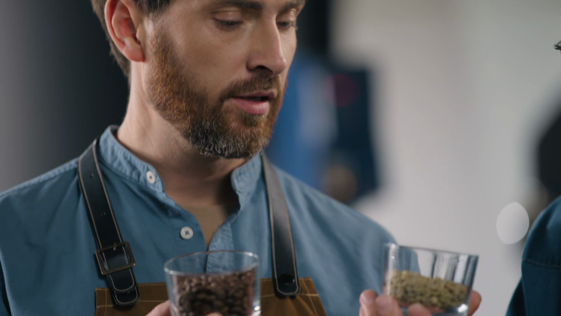Multiethnic Coffee Experts Discussing Flavor Stock Footage SBV ...