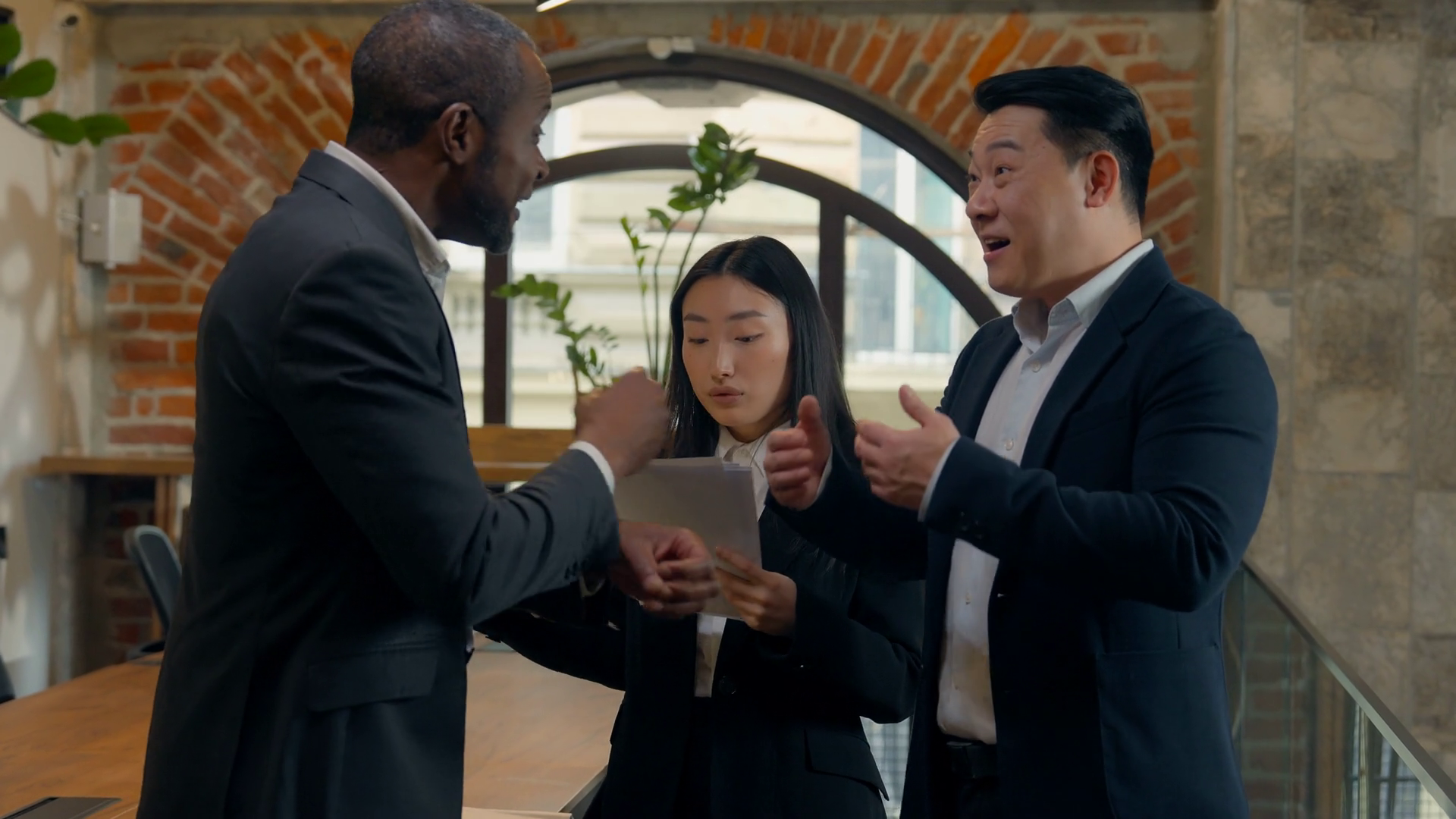 Three Multiracial Businesspeople Arguing Stock Footage SBV-353055184 ...