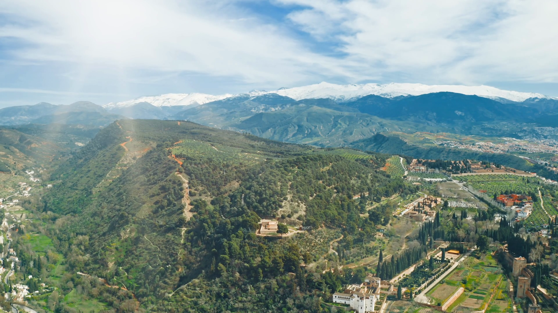 Drone Flying Aerial View Granada Sierra Stock Footage SBV-352912209 ...