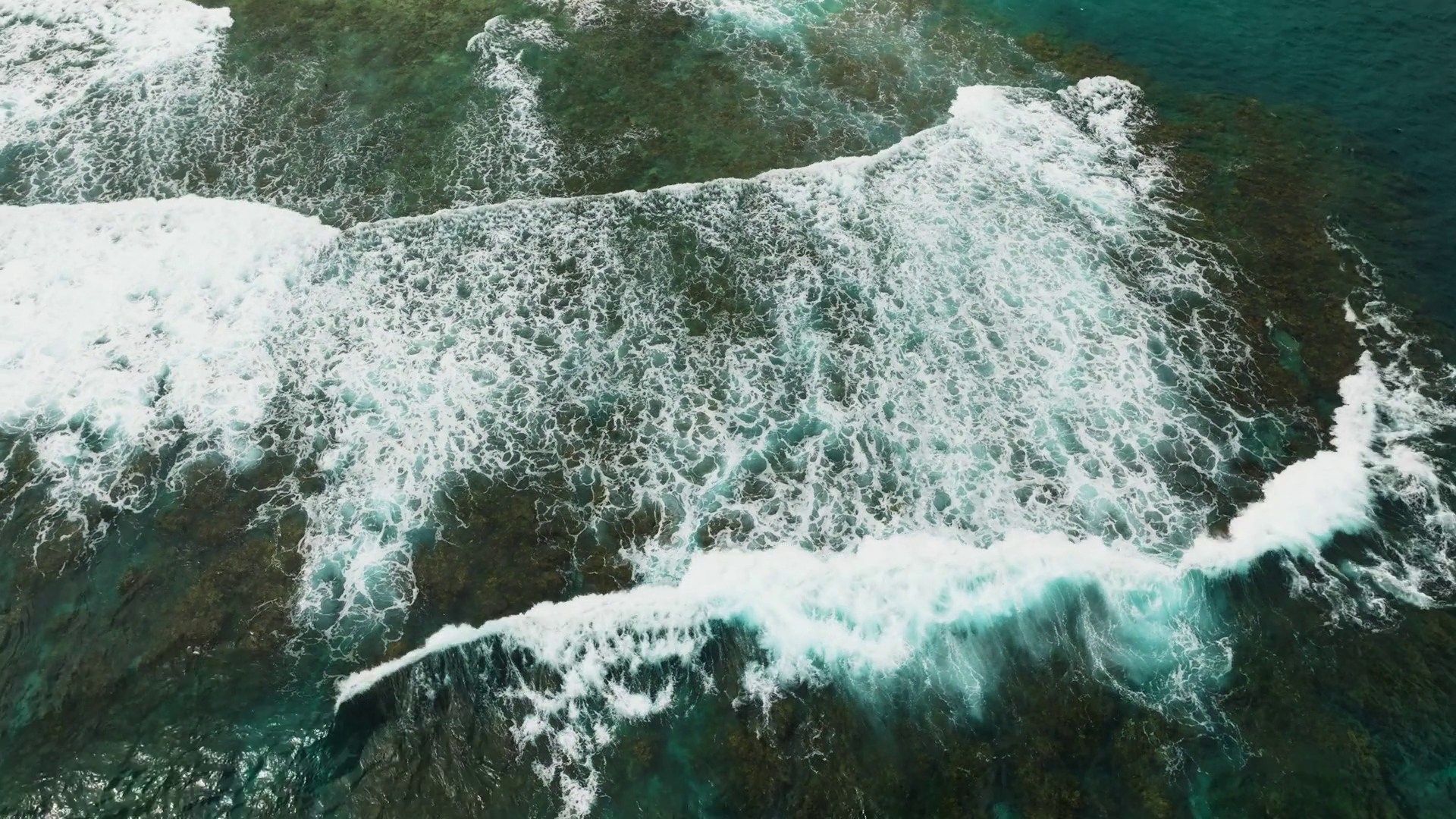 Beautiful Top View Of Ocean Waves On Shores Stock Footage SBV-352214220 ...