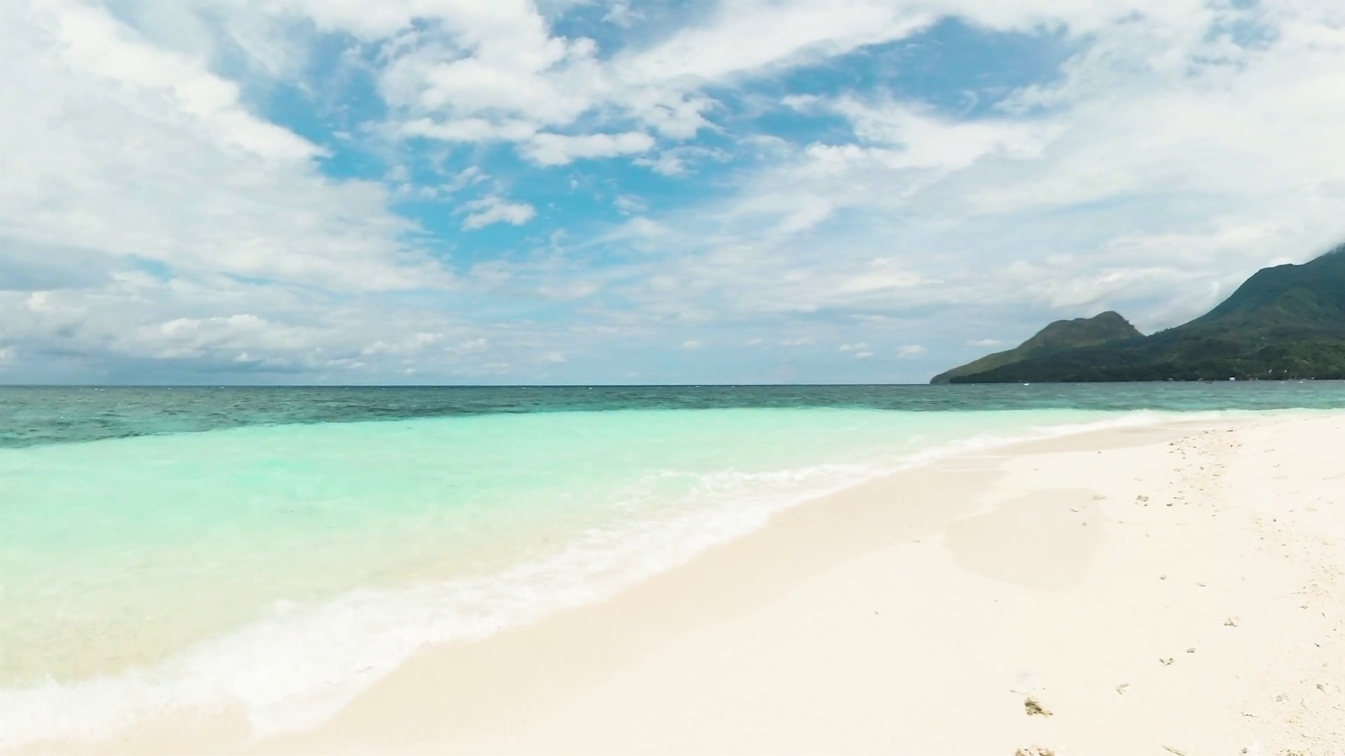 Inshore Waves On White Sand Shore In Stock Footage SBV-352281503 ...