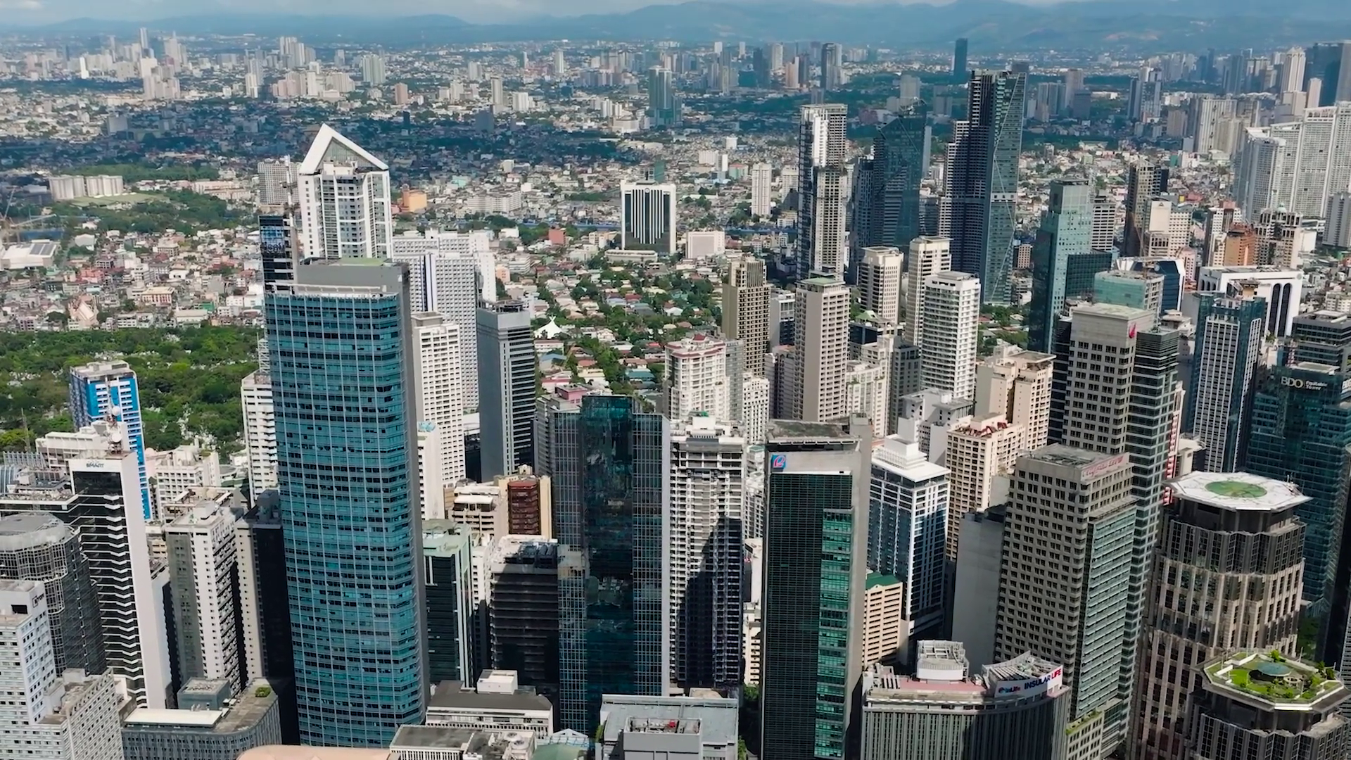 Business Buildings Tower Residences Makati Stock Footage SBV-352314866 ...