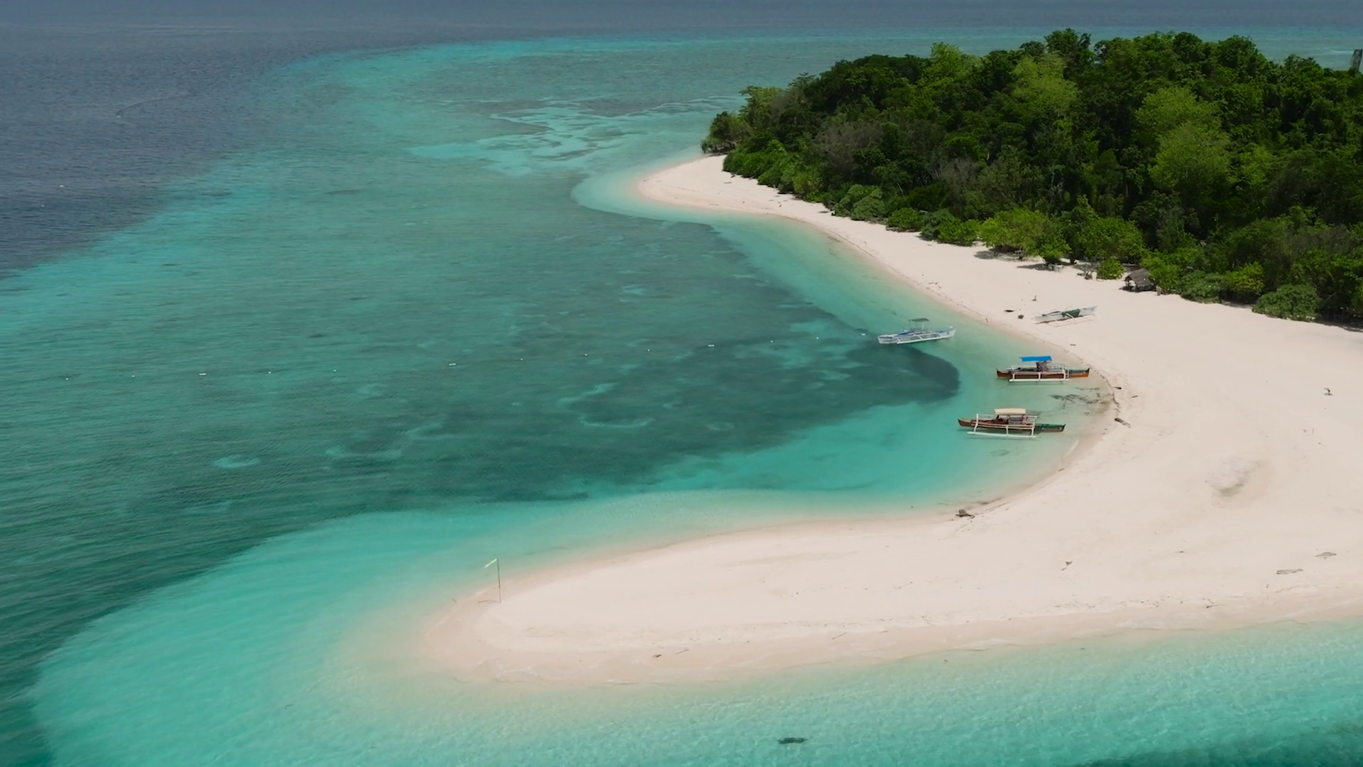 Aerial View Of Sandbar White Beaches In Stock Footage SBV-352322880 ...