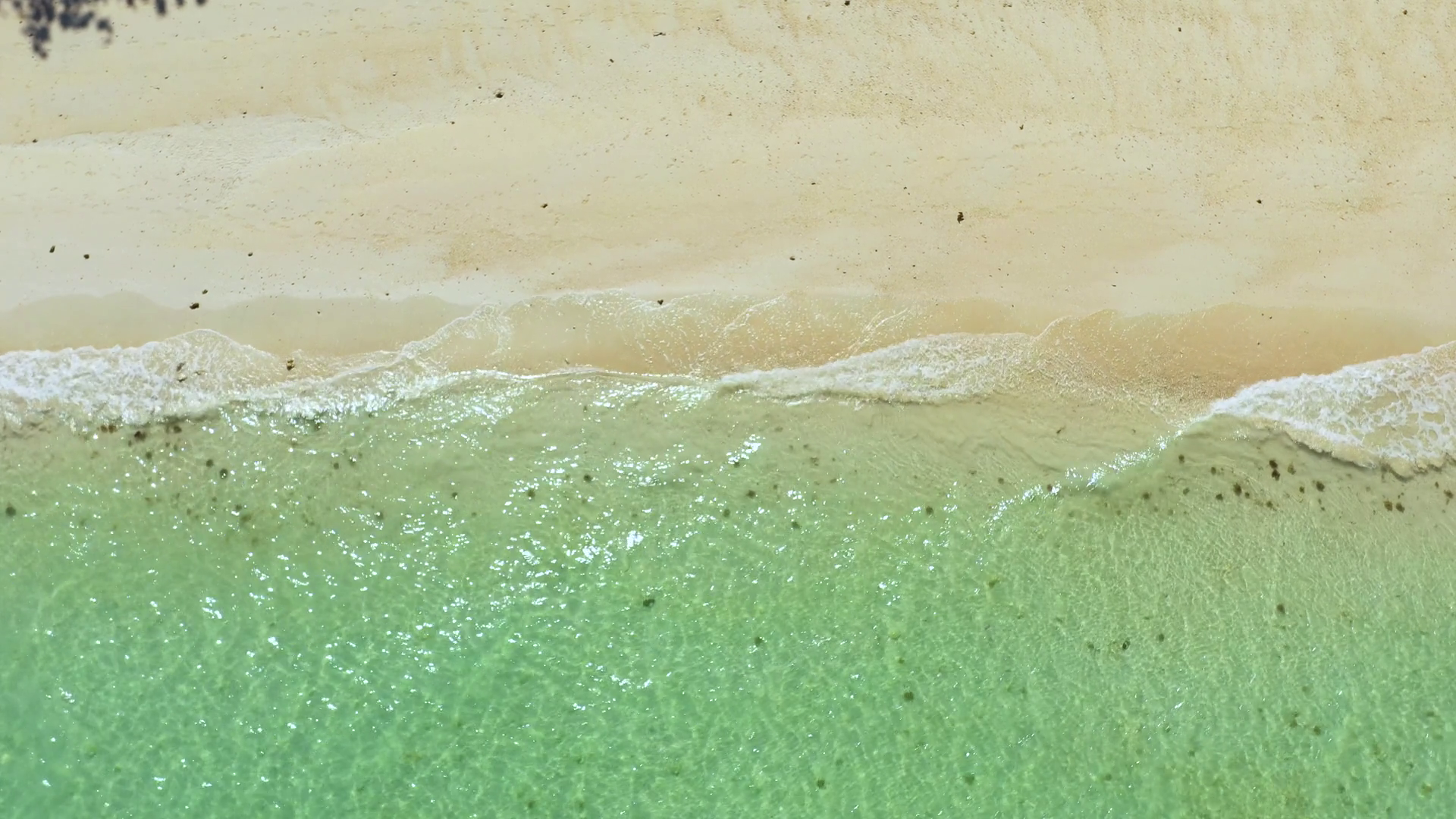Aerial View Of Inshore Waves Clear Water In Stock Footage SBV-352350474 ...