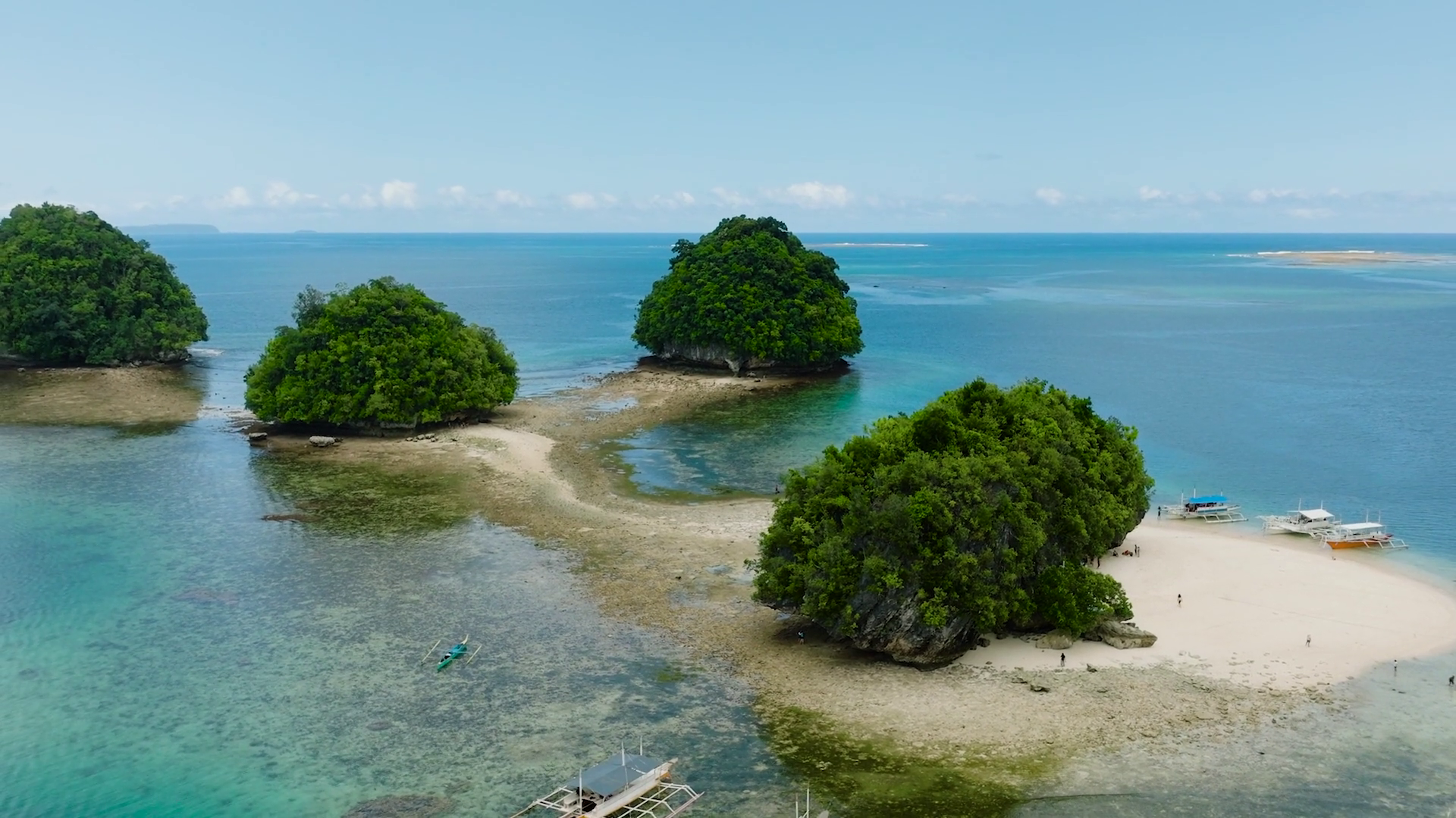 Airborne Platforms Island With White Beach Stock Footage SBV-352695866 ...