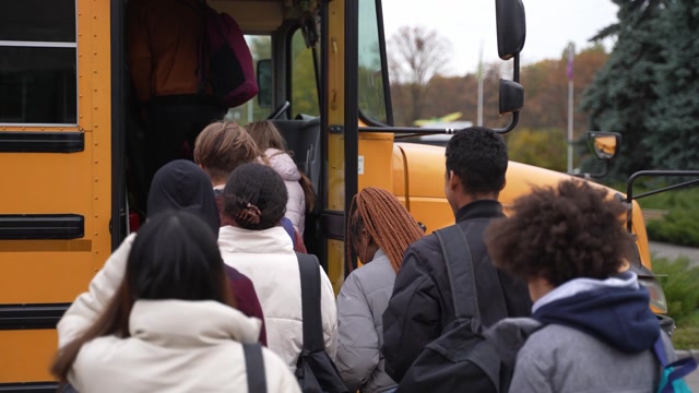 People Boarding Bus Stock Footage: Royalty-Free Video Clips - Storyblocks