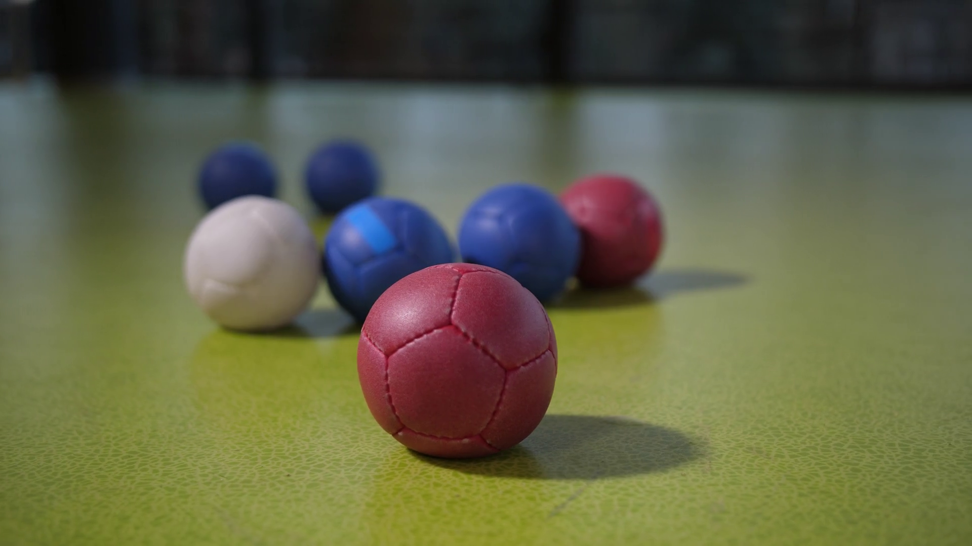 Close-up Of Multi-colored Balls Boccia Game Stock Footage SBV-338190021 ...