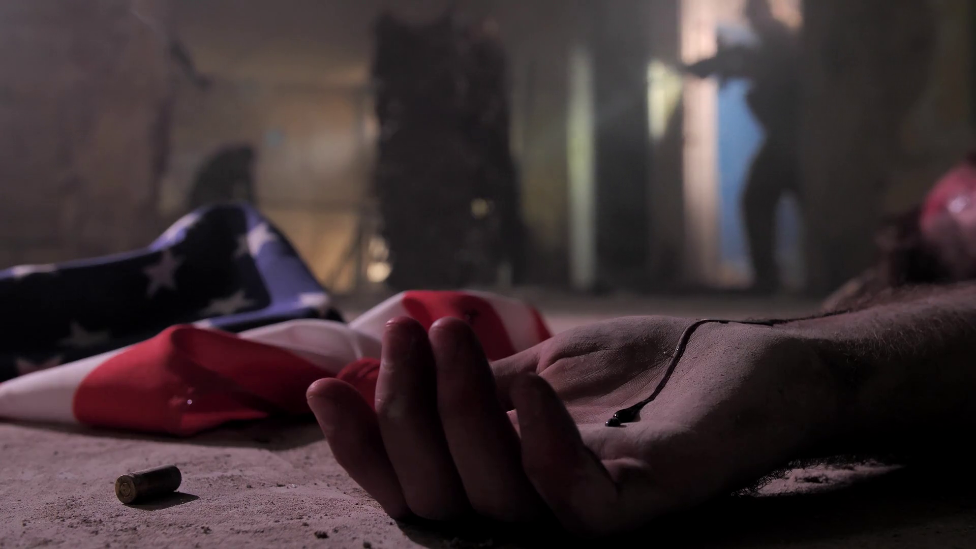 Closeup Of Deceased Fighter's Bloody Hand Stock Footage SBV-338662909 ...