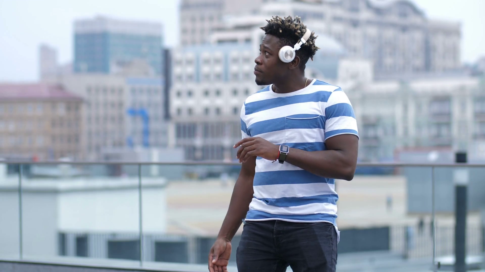 Flexible African American Male Dancer In Stock Footage SBV-327784947 ...