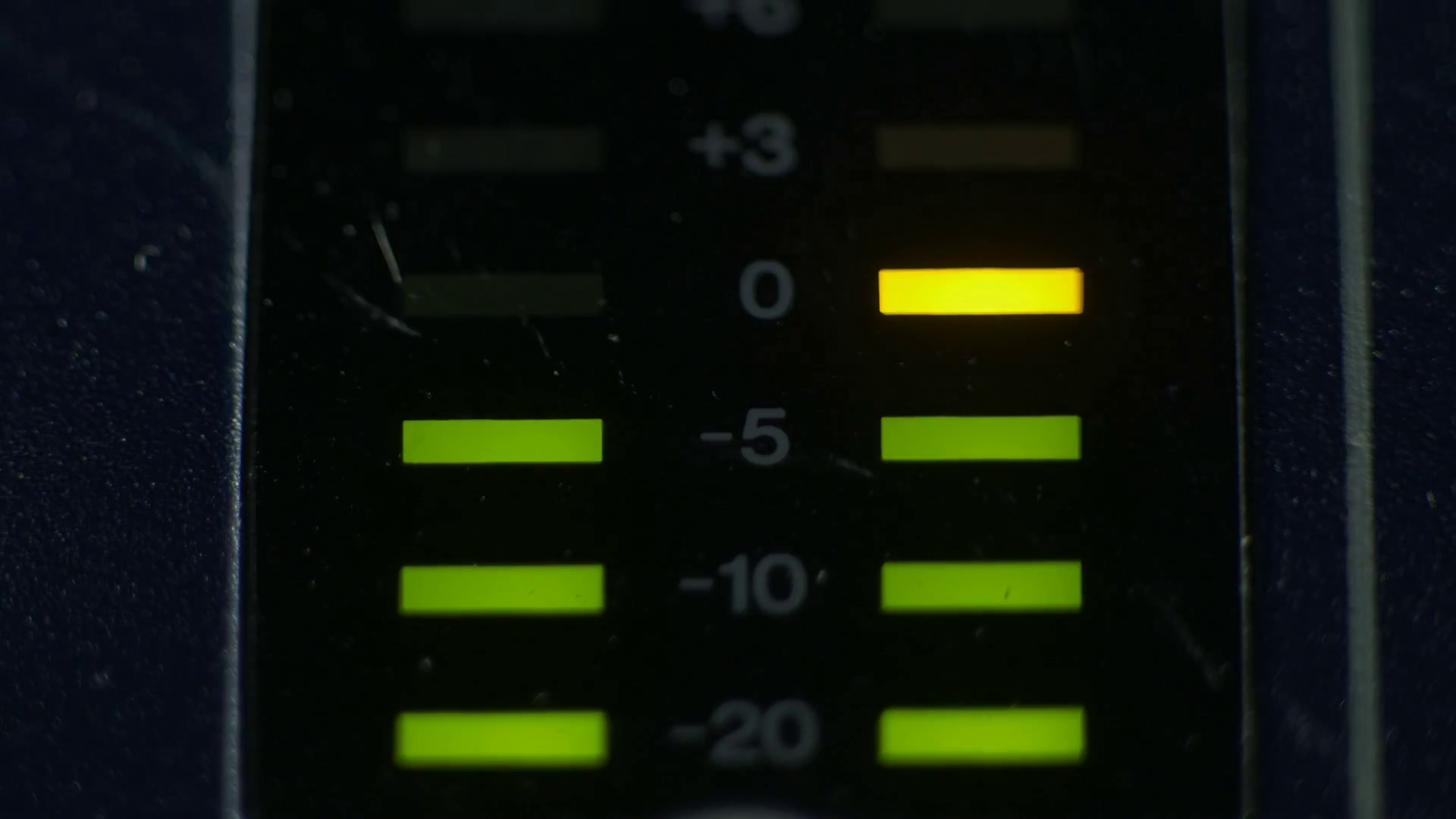 Peak Level Volume Meters Of Analog Mixer Stock Footage SBV-320545266 ...