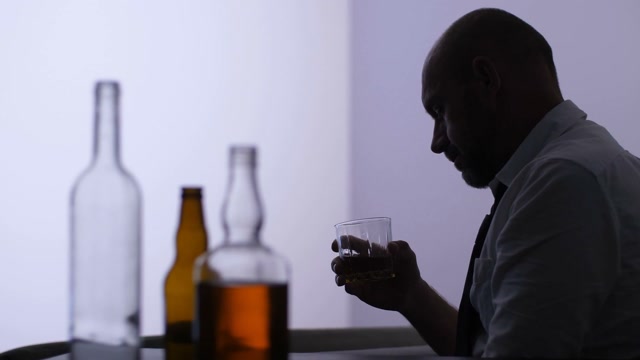 Man Taking Alcohol Stock Footage: Royalty-Free Video Clips - Storyblocks