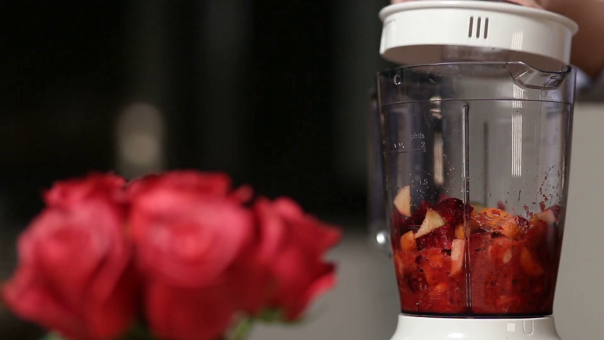 Woman Blending Food Ingredients To Make Stock Footage SBV-312806478 ...