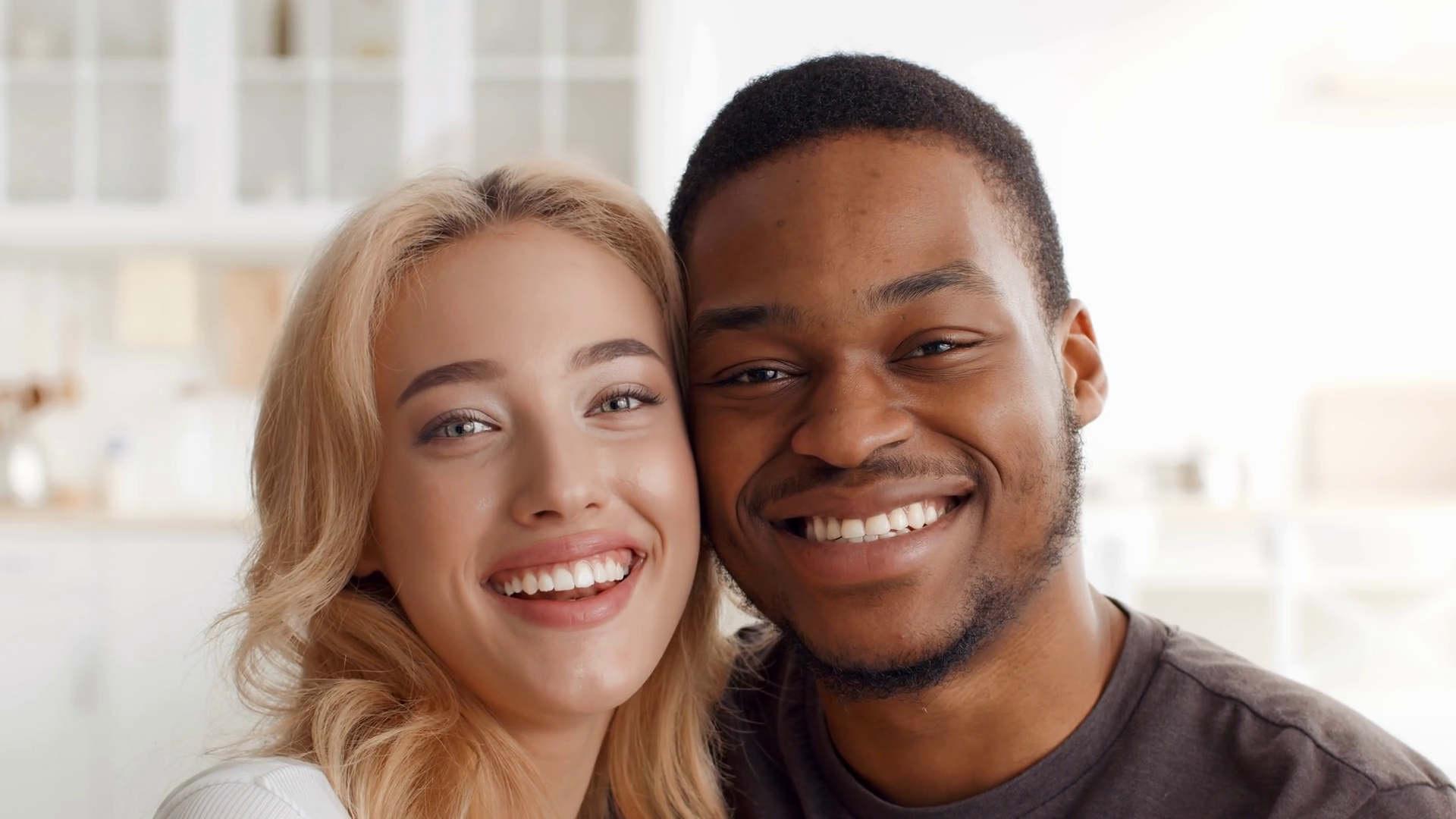 In Warm Inviting Home Biracial Couple Stock Footage SBV-351735424 ...