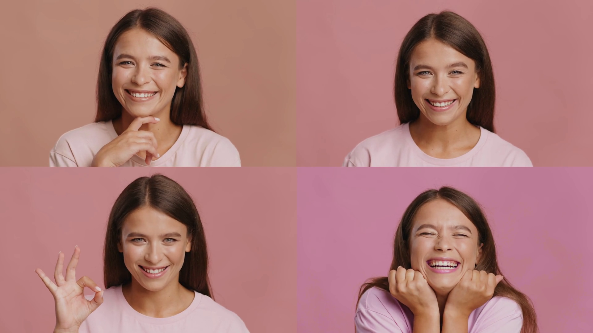 A Collage Of Four Isolated Expressions Stock Footage SBV-351775982 ...