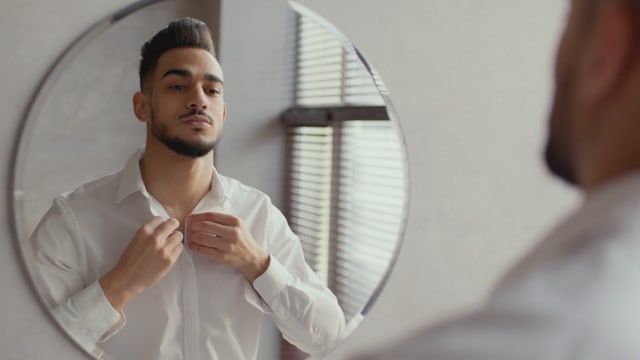 Man Looking Into Mirror Stock Footage: Royalty-Free Video Clips ...