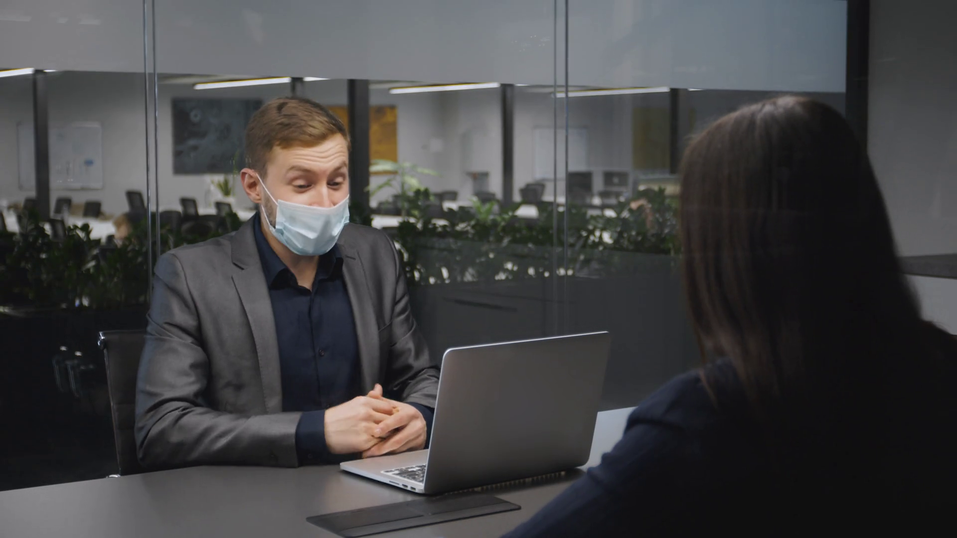 New Normal Business Agreement Businessman In Stock Footage SBV ...