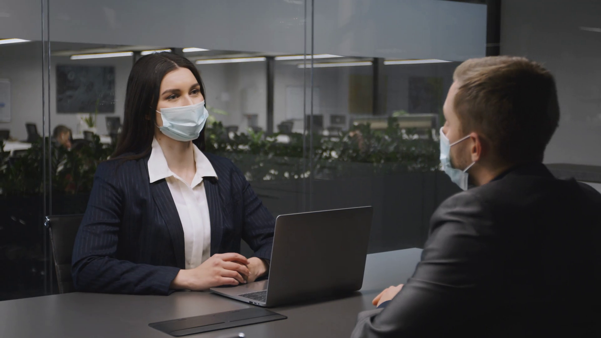 New Normal Business Negotiations Young Stock Footage SBV-346794925 ...